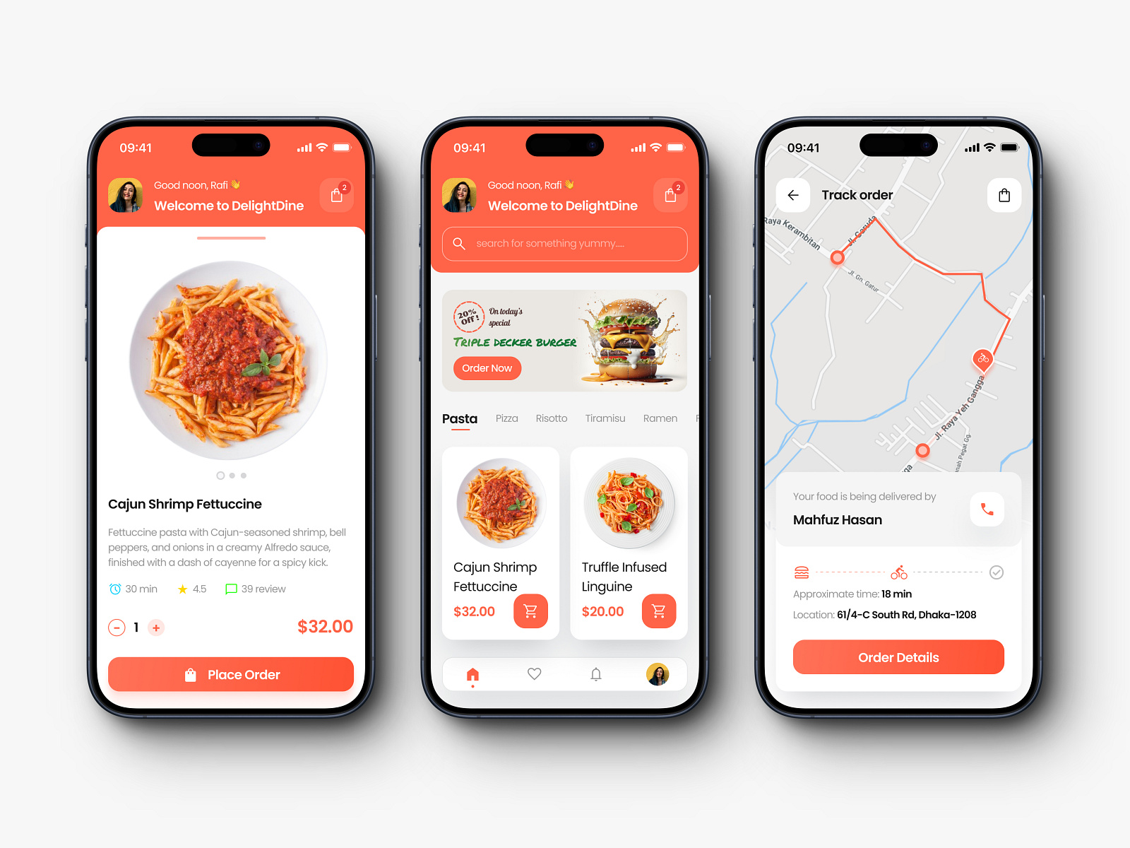 Food ordering app UI design by SM Technology on Dribbble