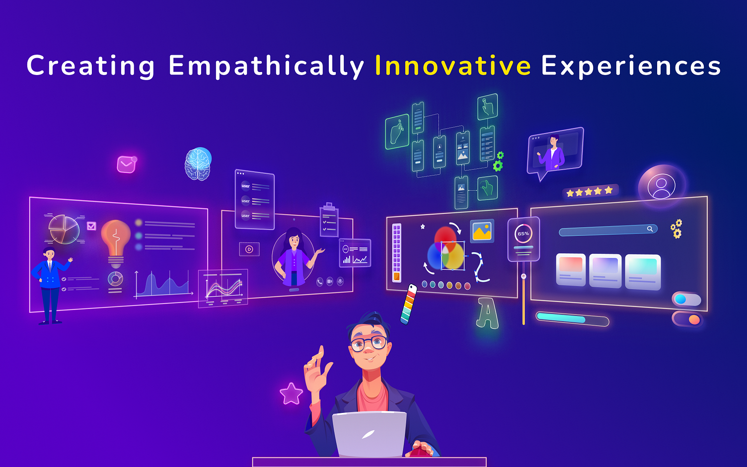 Design Thinking Illustration by Ramkumar on Dribbble