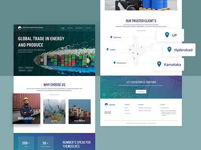 Import Export website by Jugal Chauhan on Dribbble