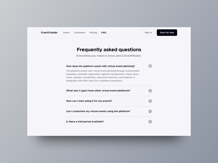 Faq Page designs, themes, templates and downloadable graphic elements ...