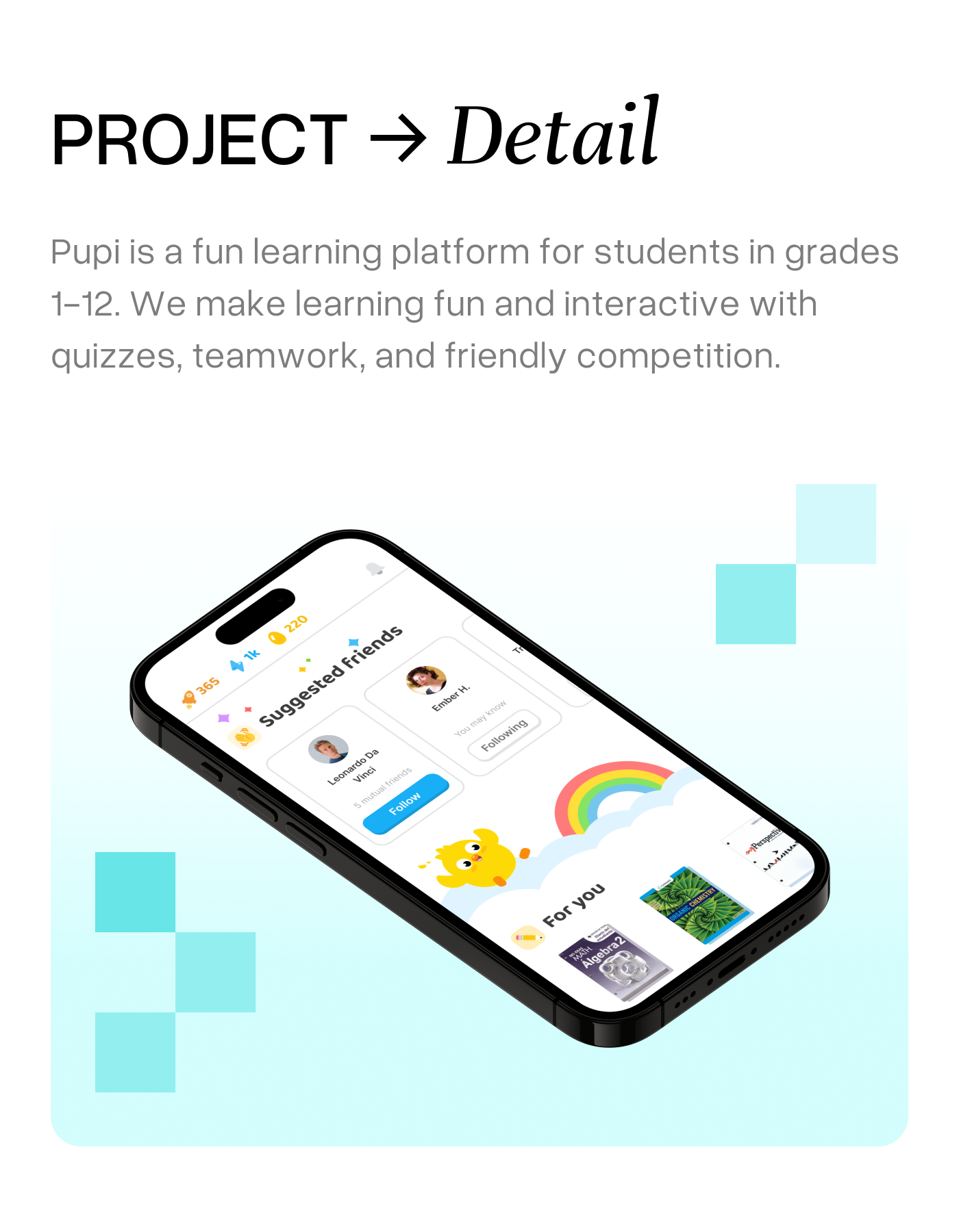 Pupi - Gamification Elearning App (For K12) by Leo Dang on Dribbble