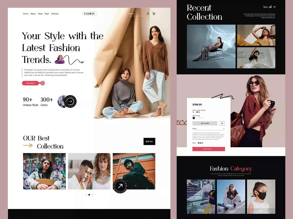 Fashion Website designs, themes, templates and downloadable graphic ...