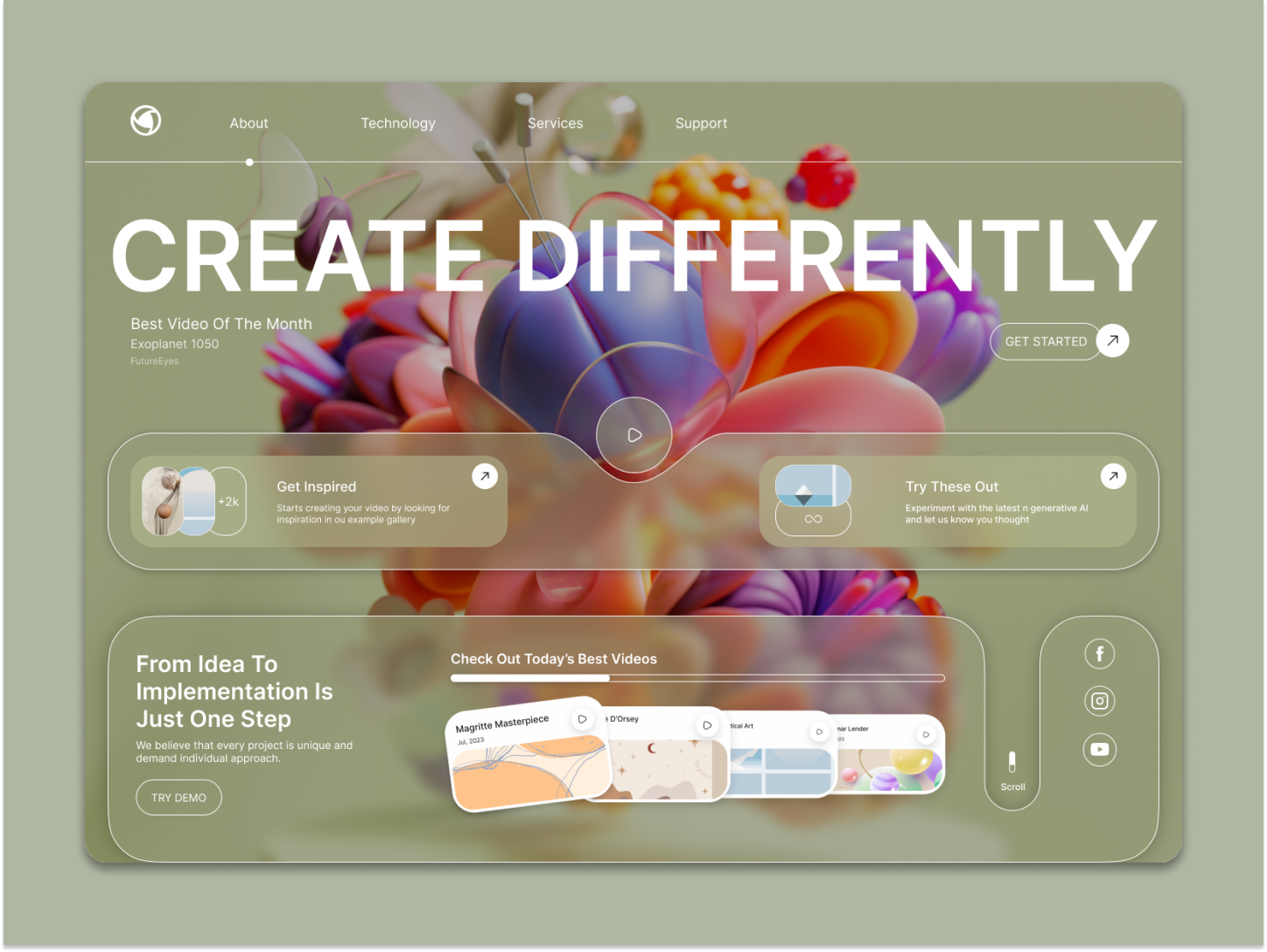 Create Differently - Concept Design by Matsatso on Dribbble