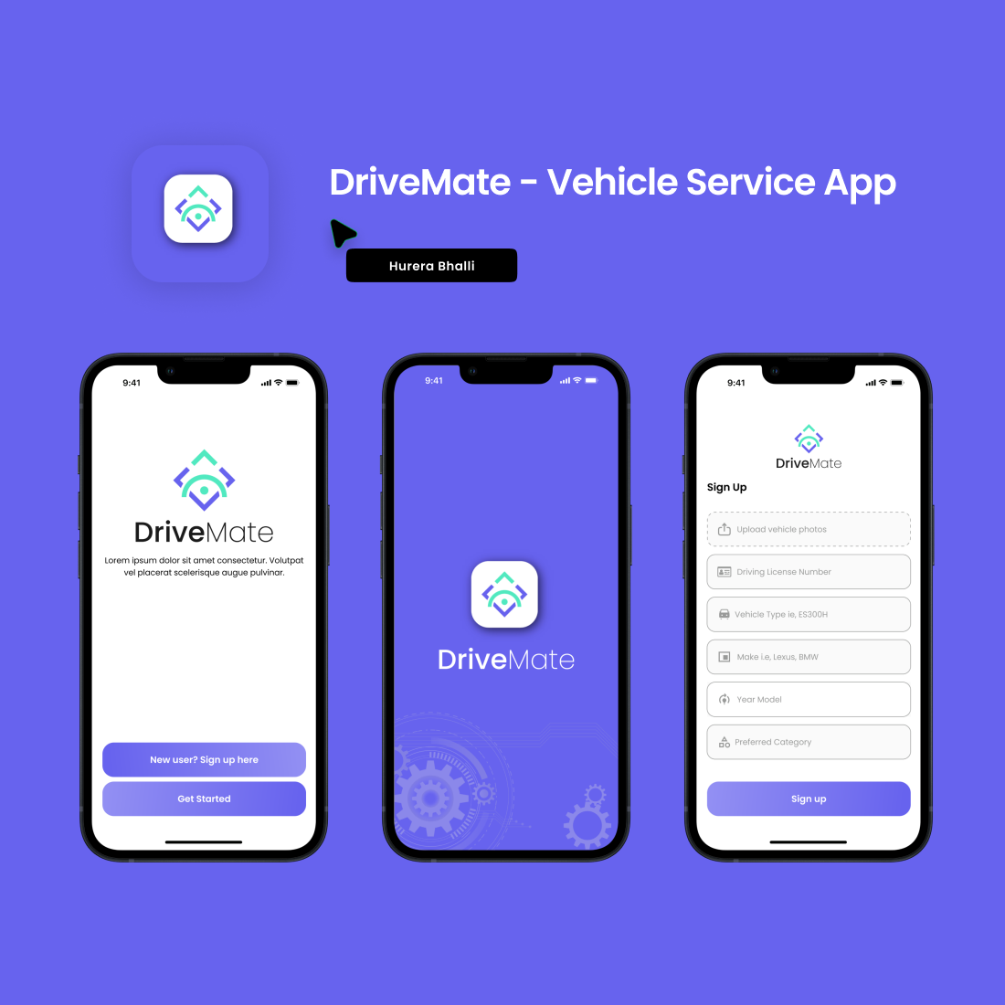 Drive Mate App by hurera bhalli on Dribbble