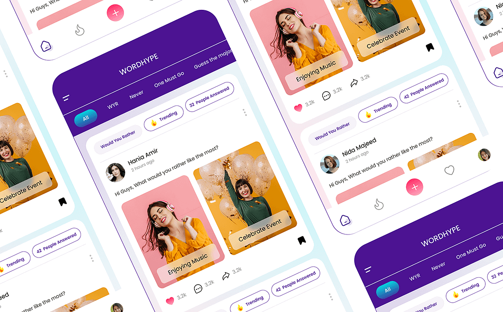 Social Gaming Mobile App by N Solution Expert on Dribbble
