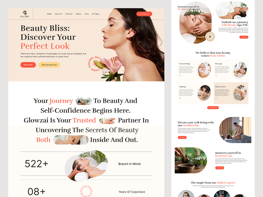 Beauty Website designs, themes, templates and downloadable graphic ...