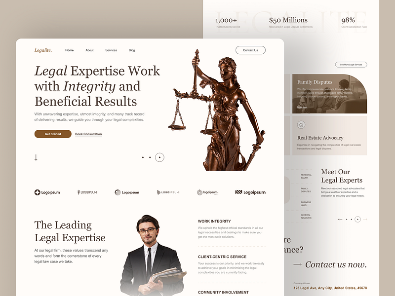 Browse thousands of Law UI images for design inspiration | Dribbble