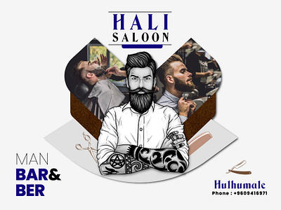 Barber shop banner design by Drova sarkar on Dribbble