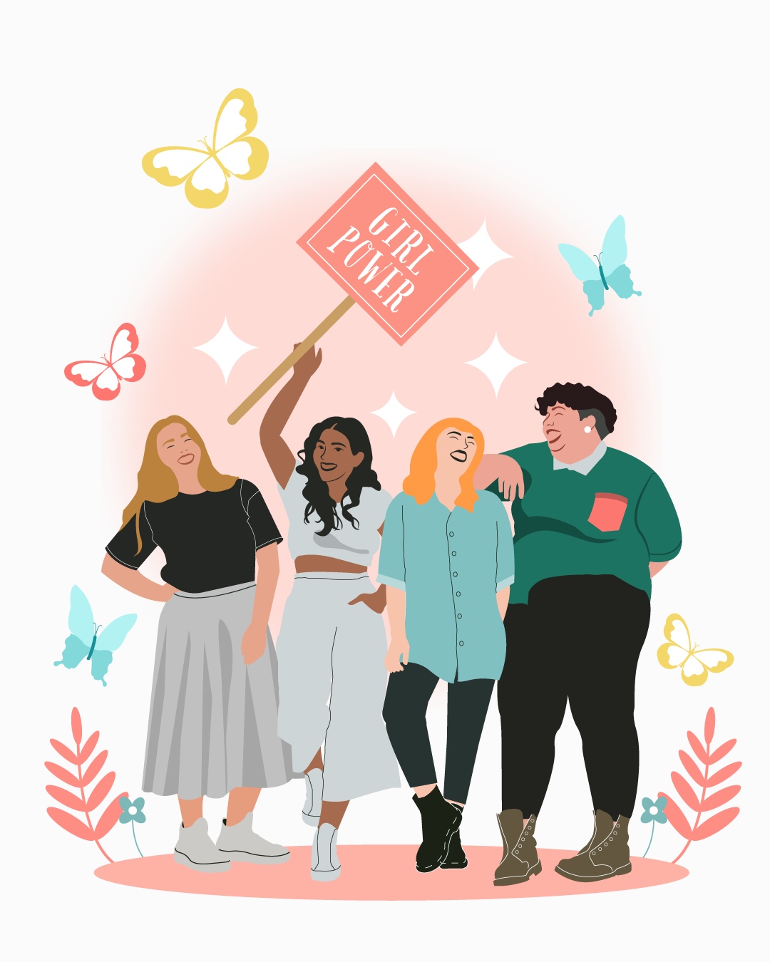 Girl Power | Women's Day by Alexander Rodriba on Dribbble