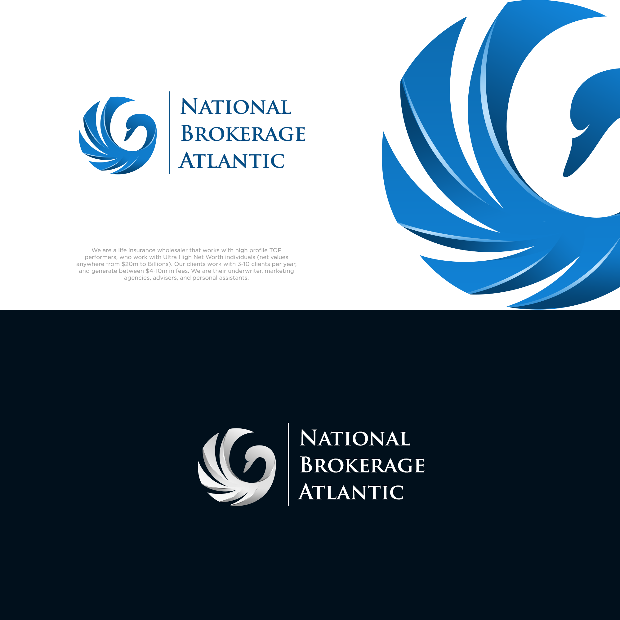 National Brokerage Atlantic Logo Design by Sheila Grace Chu on Dribbble