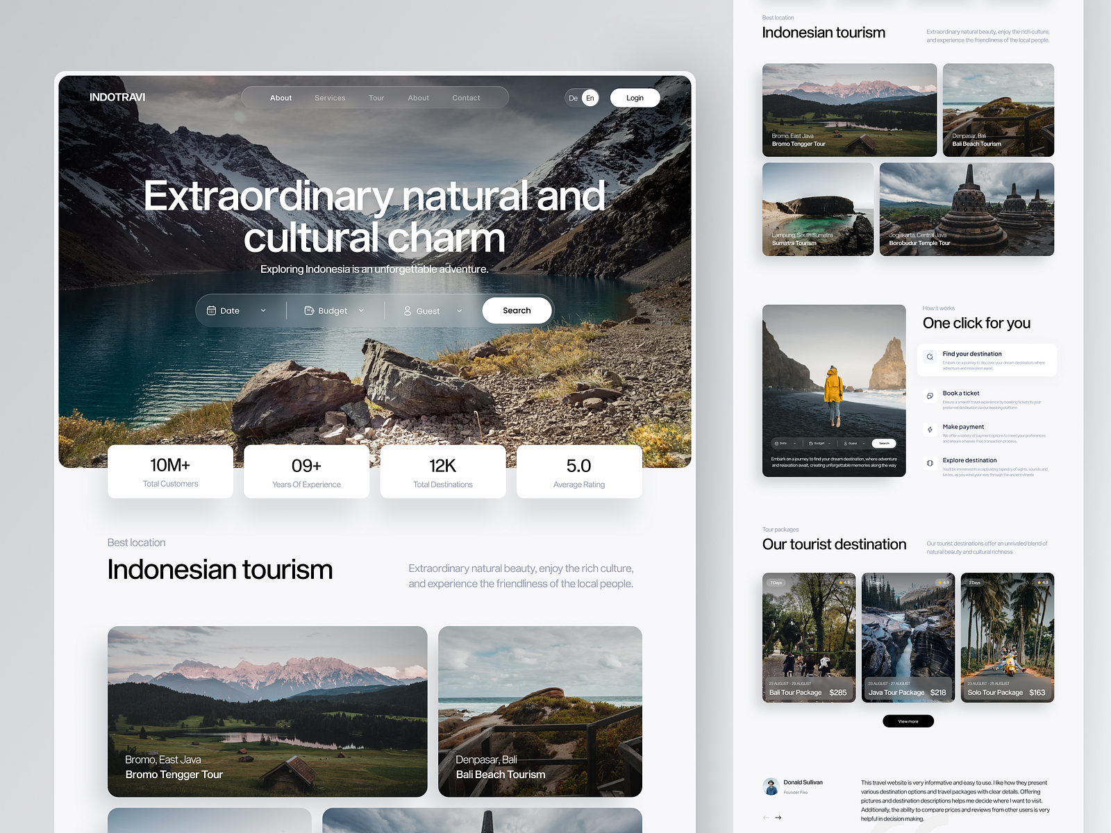 Indotravi - Travel Landing Page by Anam Khoirul for Korsa on Dribbble