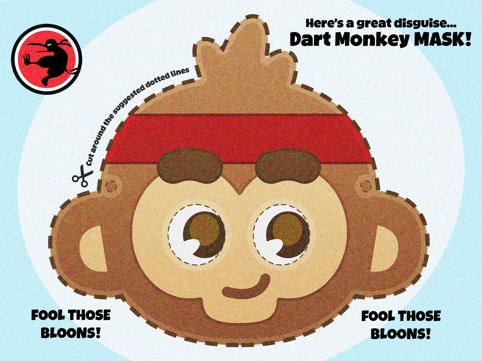 Bloons TD6 Cereal Box Monkey Mask by Alain Panlilio on Dribbble