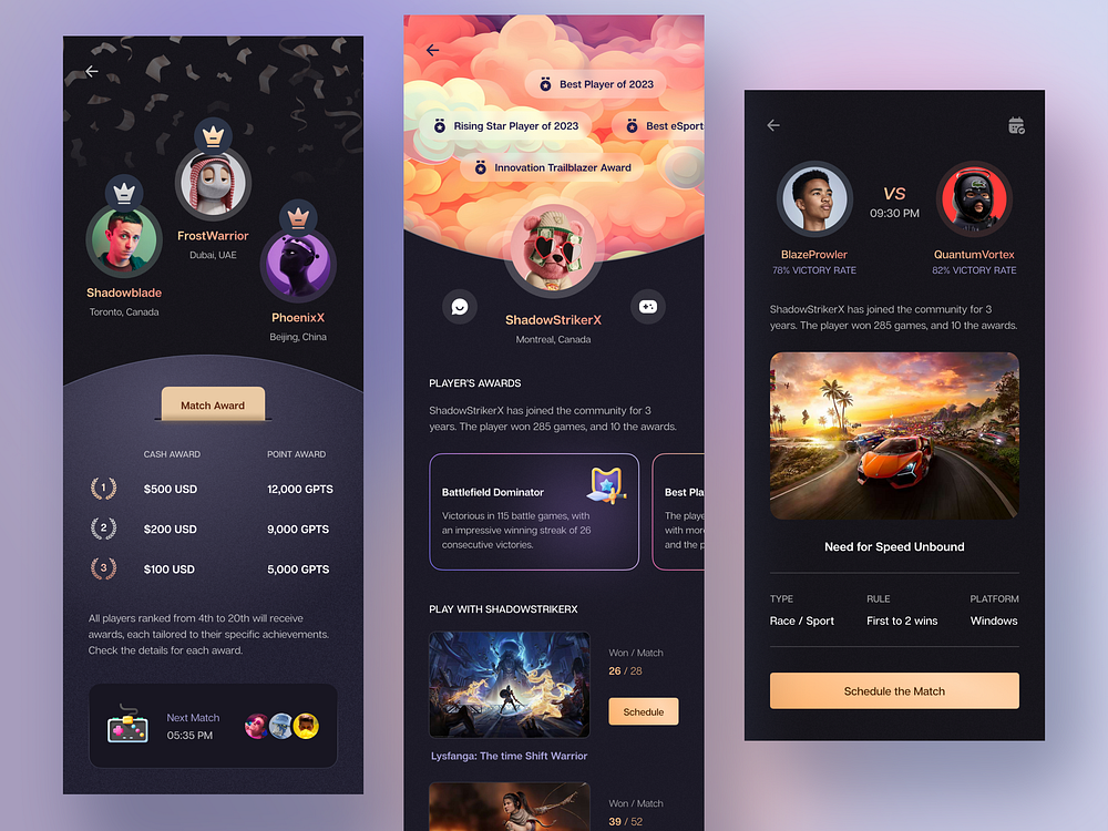 Trending Mobile, App, and Interface Designs on Dribbble