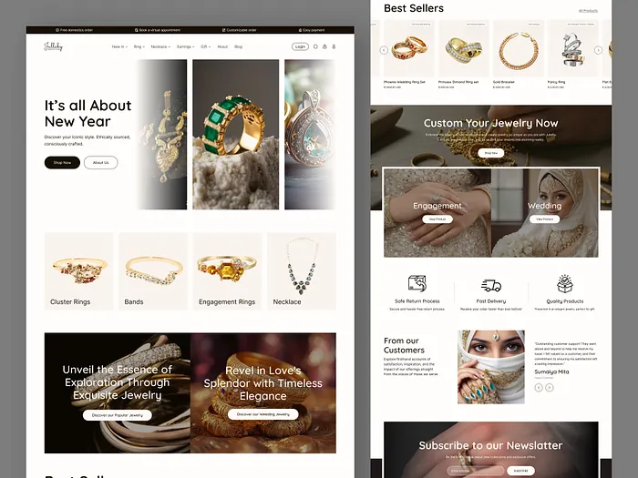 Jewelry Website designs, themes, templates and downloadable graphic ...
