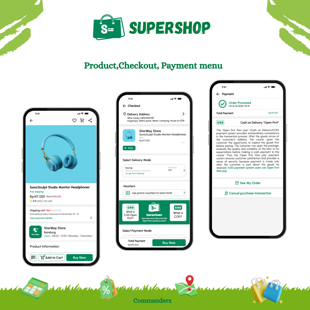 E-Commerce Mobile App (SUPERSHOP) by Nabiil Azzumar L on Dribbble