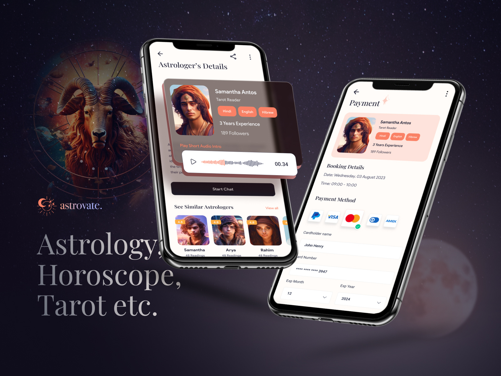 Astrology Mobile App: Astrovate by Design Studio UI UX on Dribbble