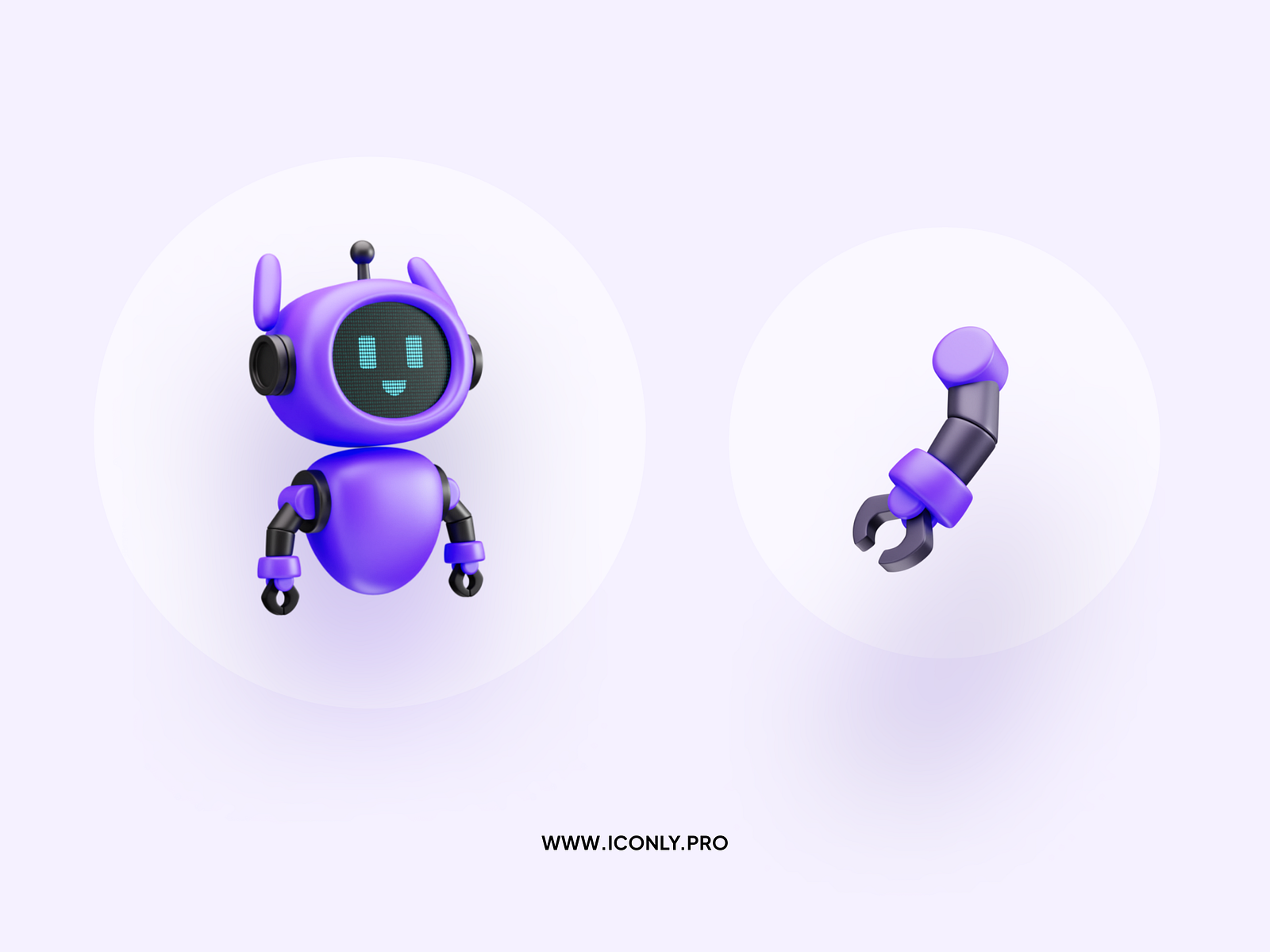 [WIP] 3D bot icon 🤖 by Iconly Pro for Piqo Studio on Dribbble