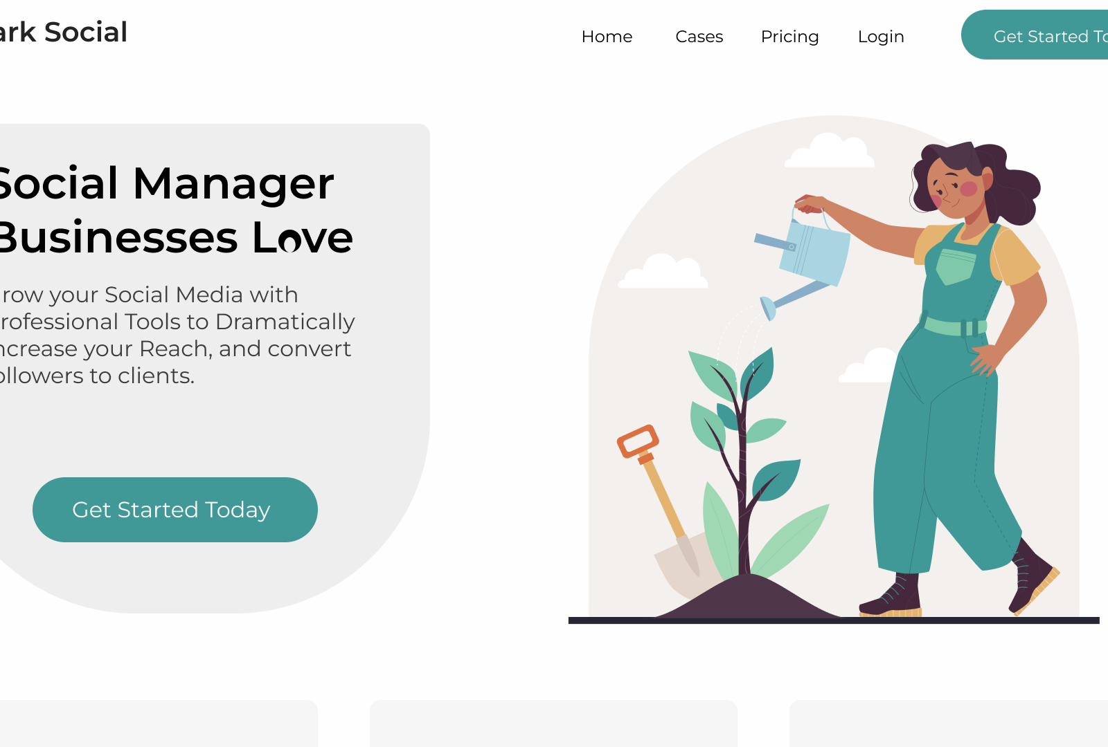 Spark Social Home Page Concept by Michele Awada on Dribbble