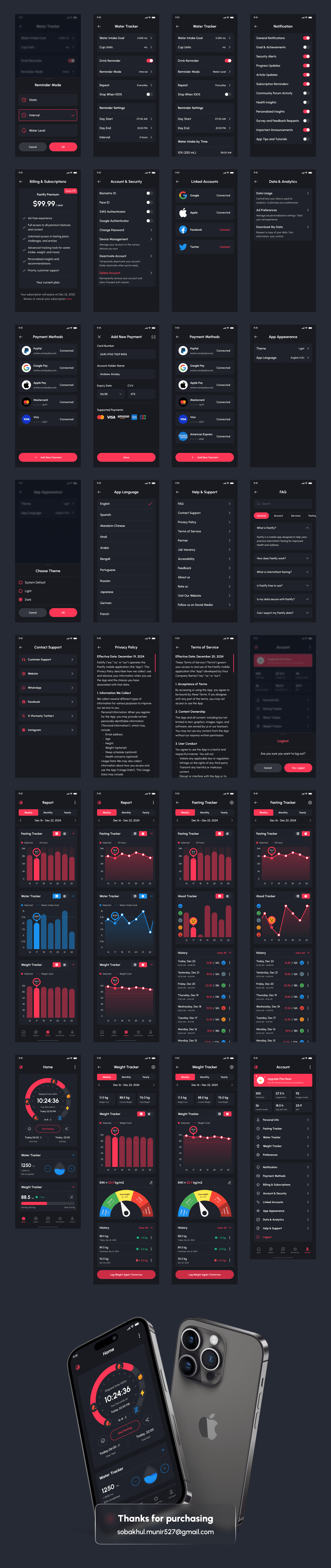 Fastify - Intermittent Fasting Tracker App UI Kit by Sobakhul Munir Siroj on Dribbble