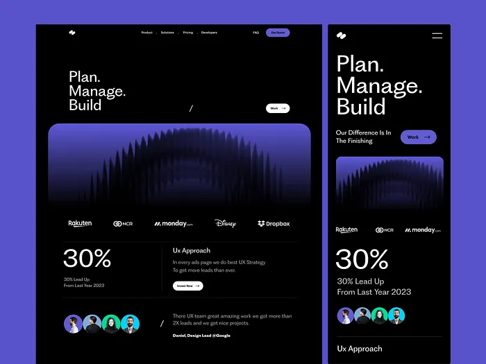 Landing Page UI designs, themes, templates and downloadable graphic ...