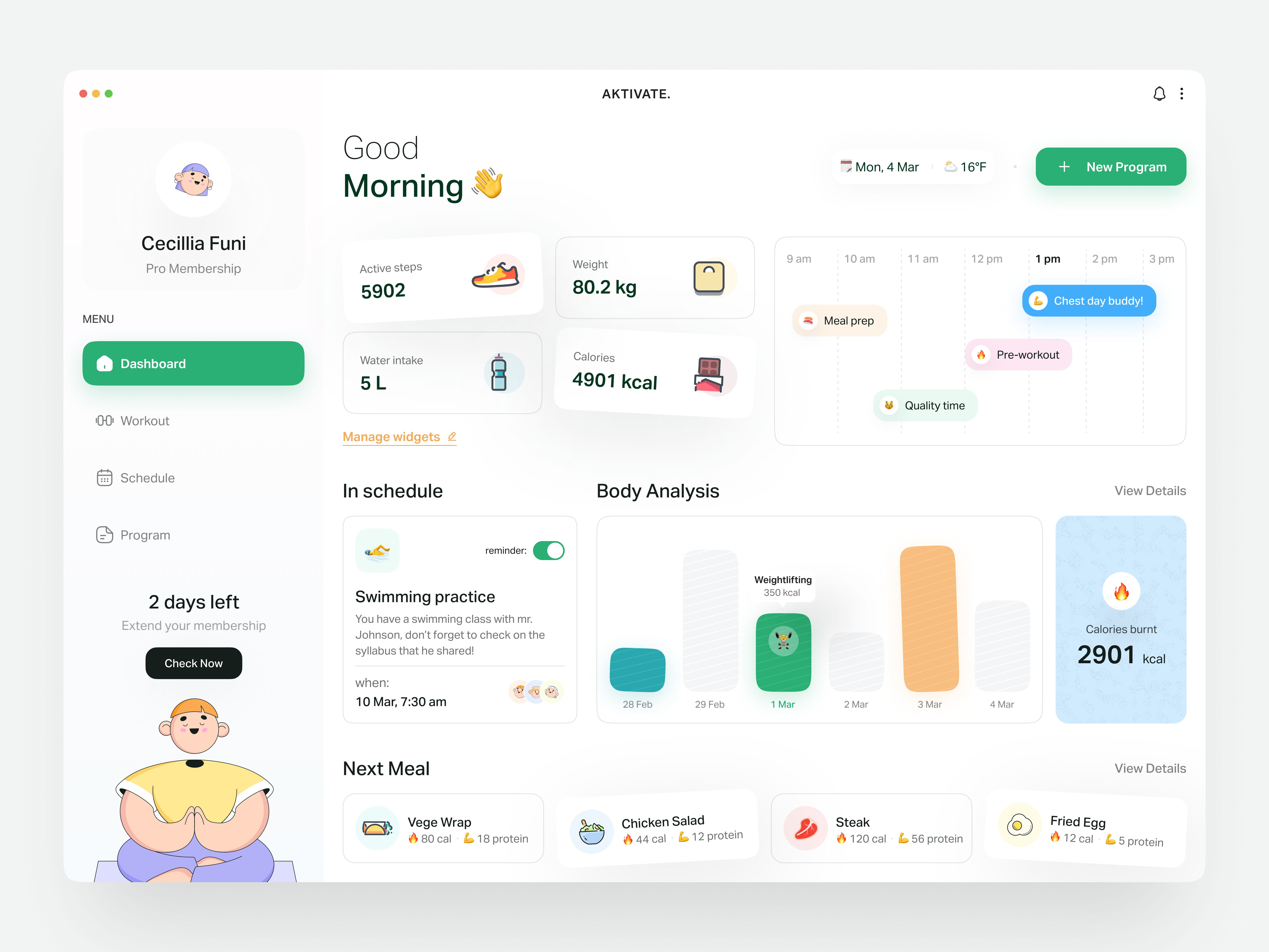 Workout Dashboard designs, themes, templates and downloadable graphic ...
