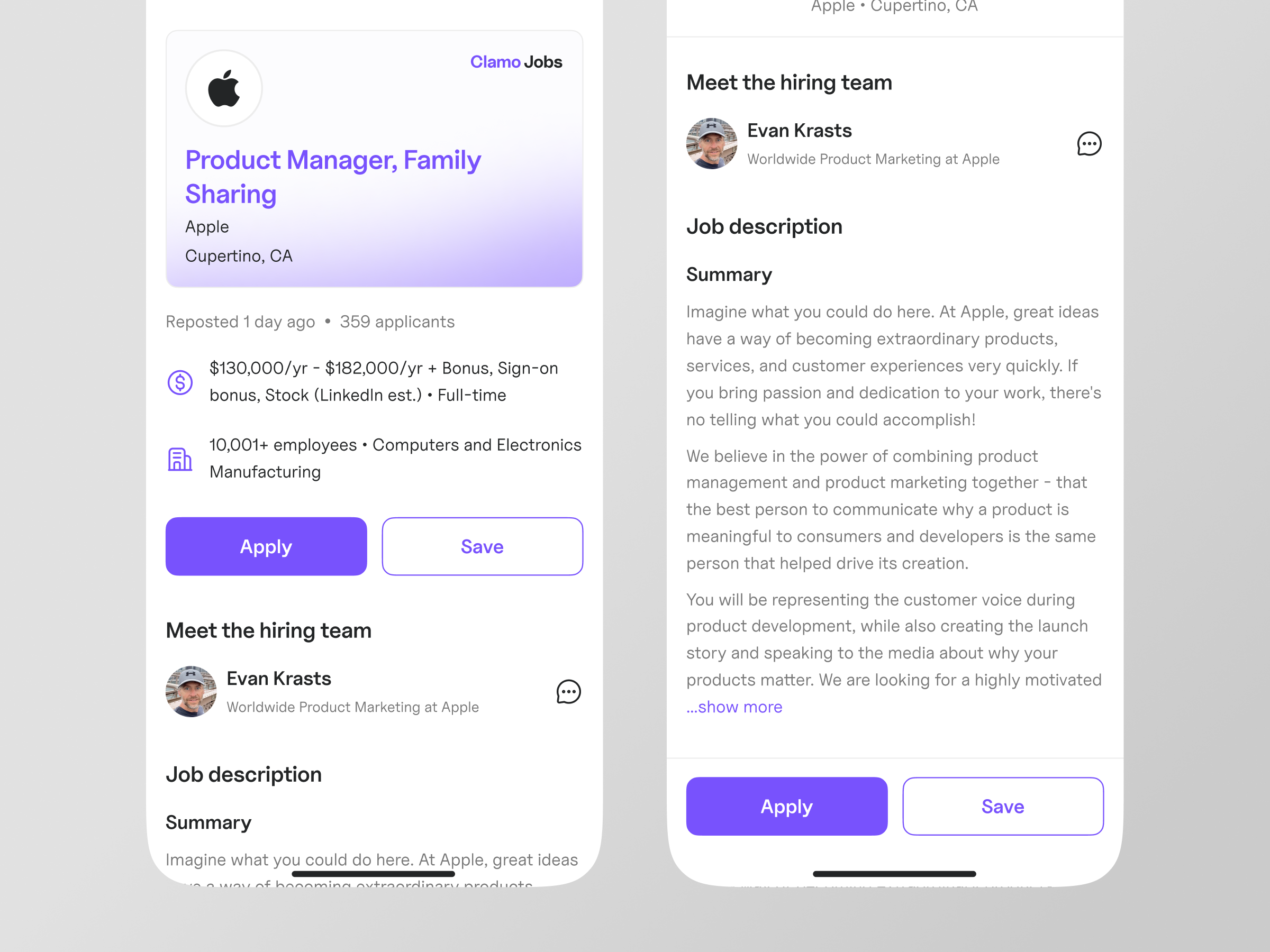 Clamo - Job Portal App by Alvian Teddy Cahya Putra 👨🏻‍🎨 for Kretya ...