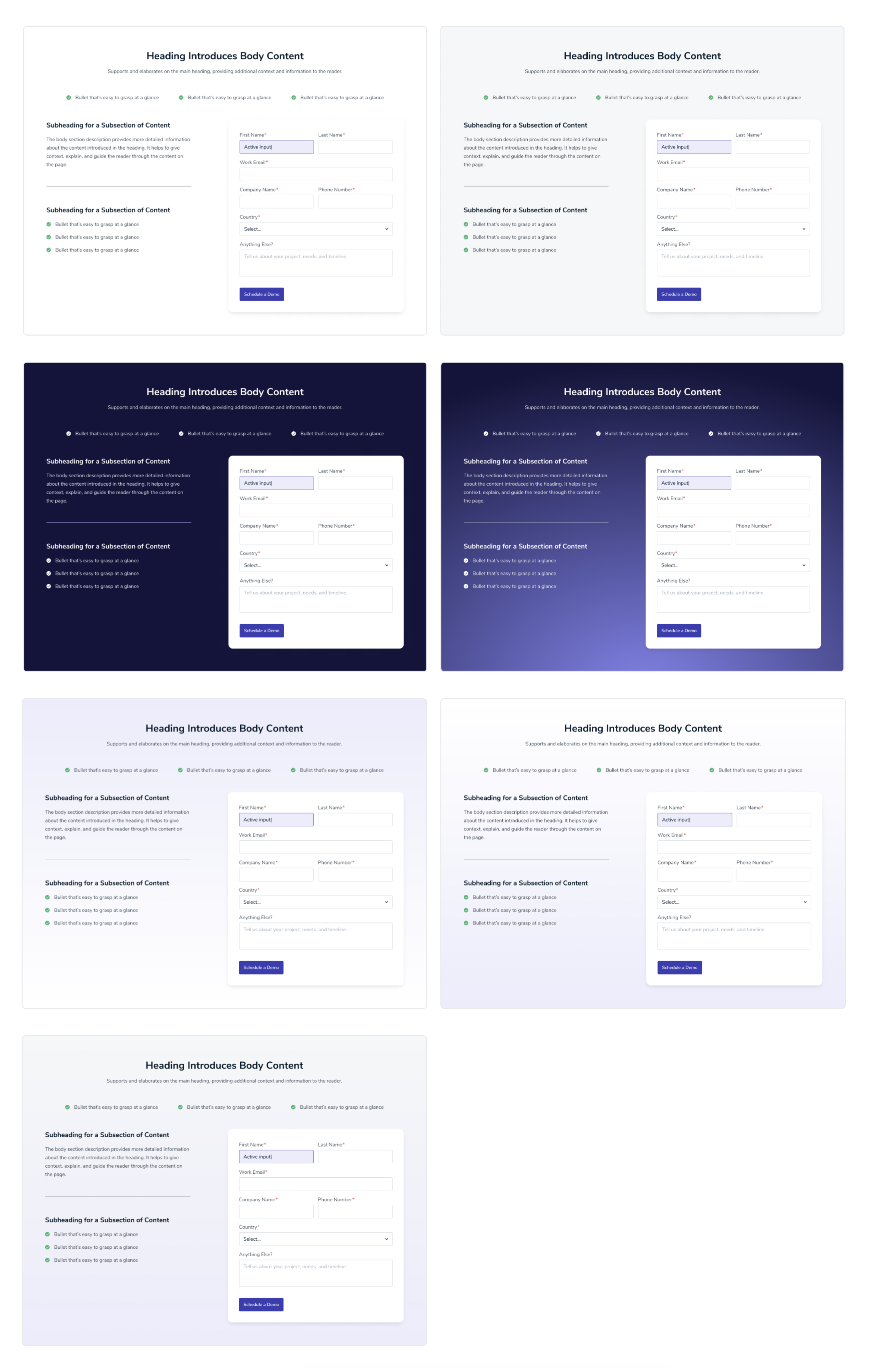 Marketo Form Block by Catherine J. Supnet for OneSignal on Dribbble