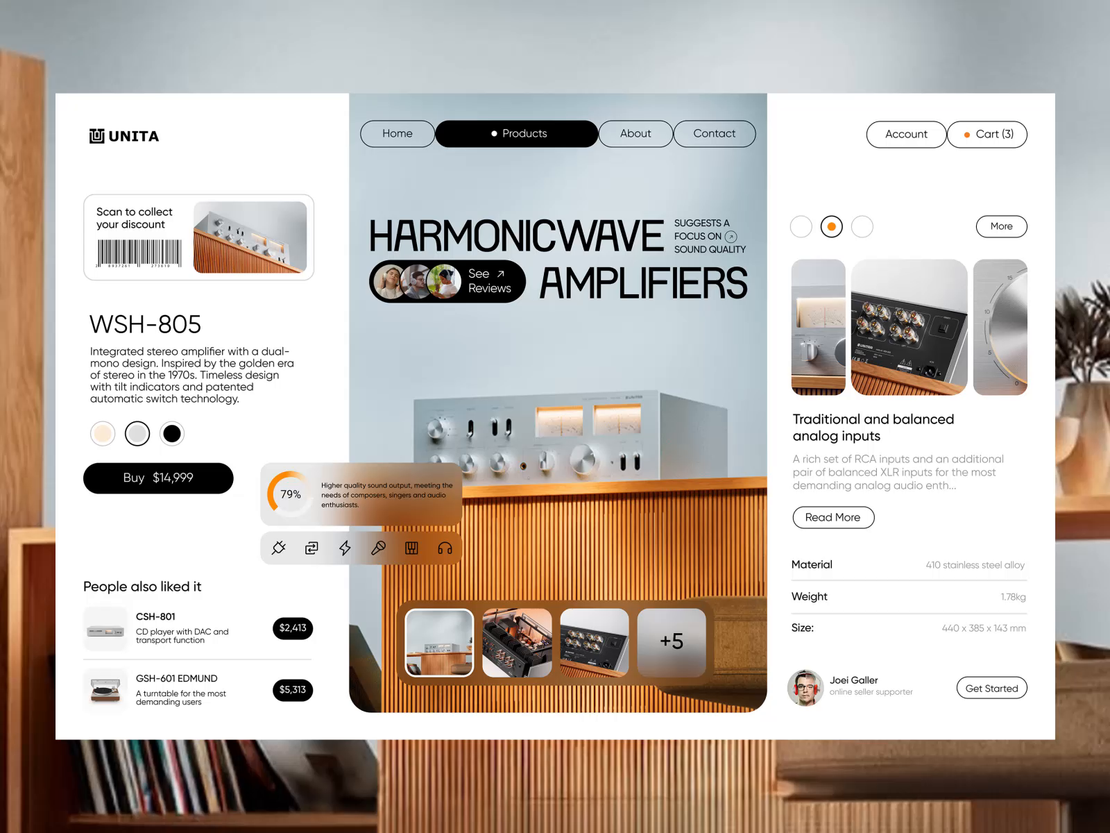 Unita Website - UI Animation by Mohamad Shahrestani on Dribbble