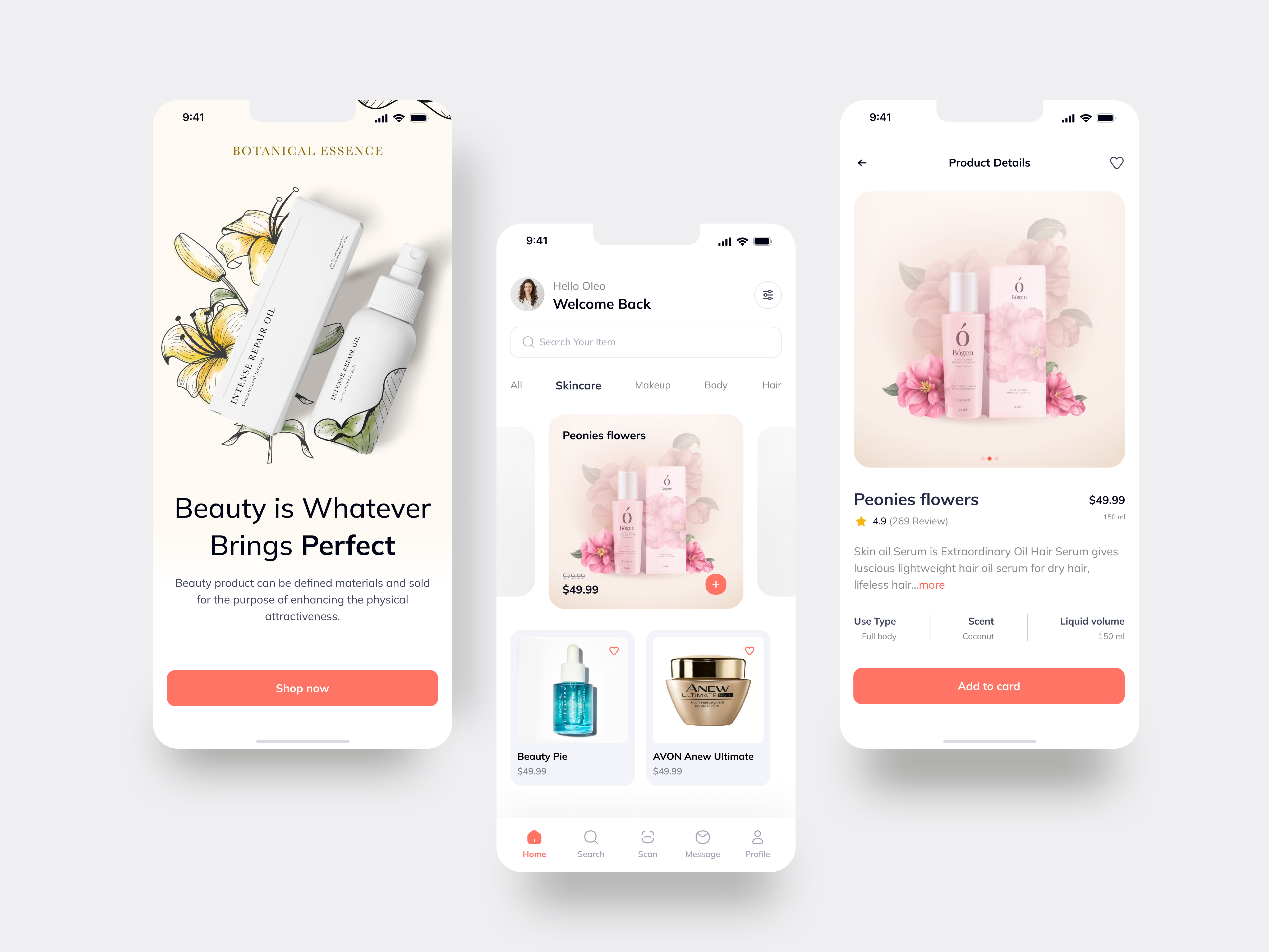 Beauty Product E-commerce App Design by Md. Golam Kader on Dribbble