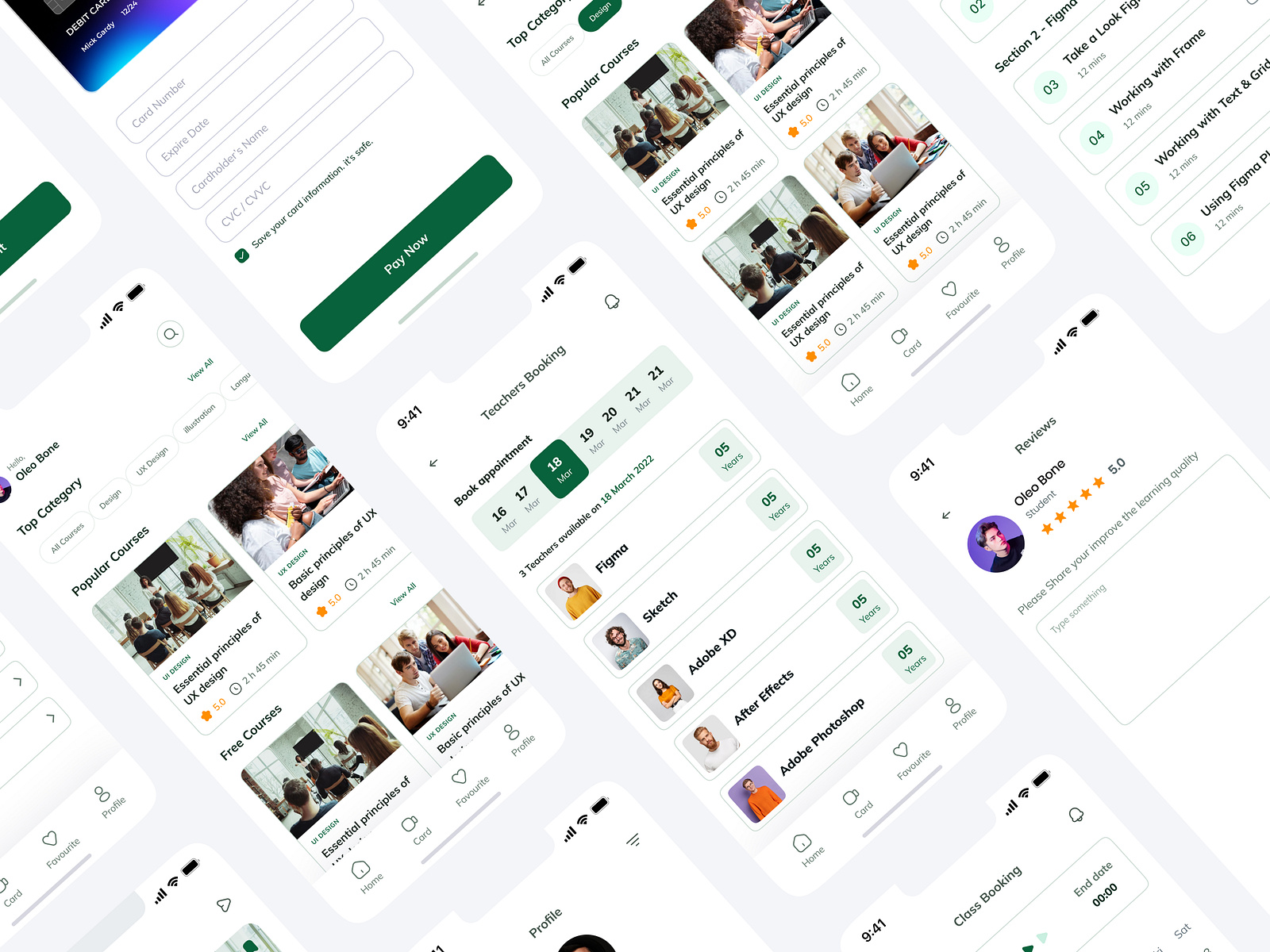 Edume - Education Mobile App UI Design by Md. Golam Kader on Dribbble