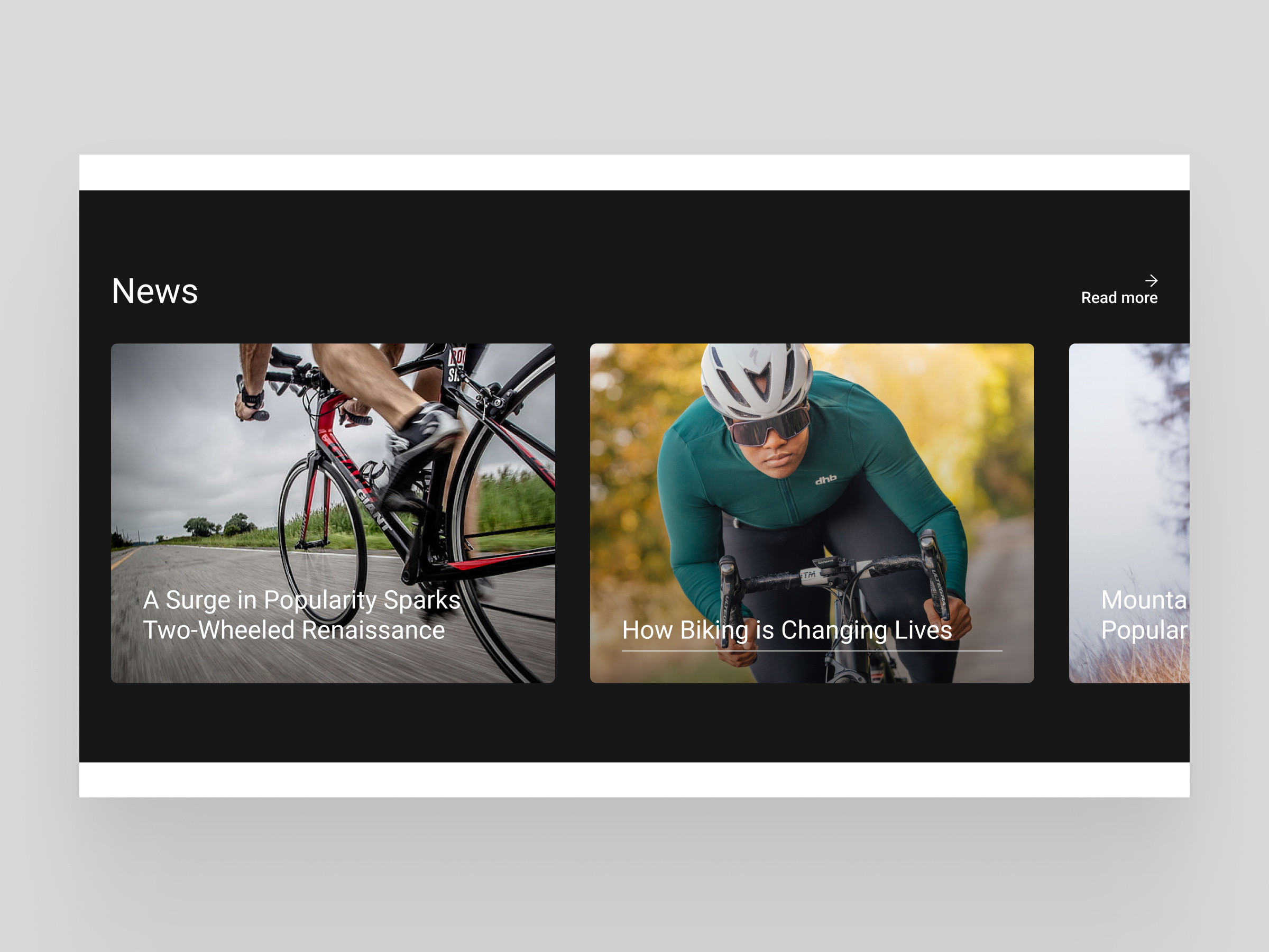 Bicycle Store Website by Aleksei Bykov for Lineup on Dribbble