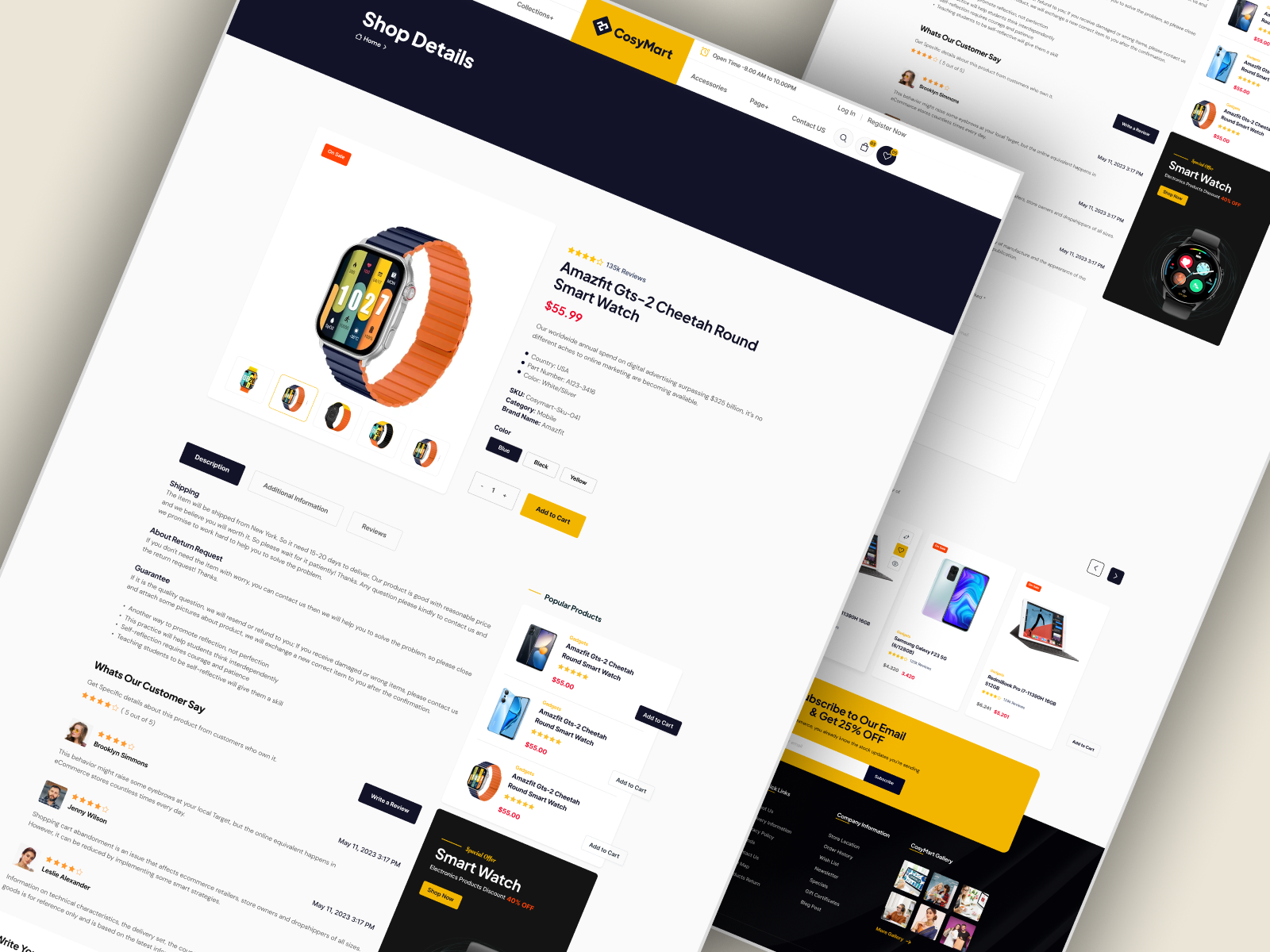 CosyMart - E-commerce Shop Page Design 🛒 by Jarviz Lab || UI/UX Design ...