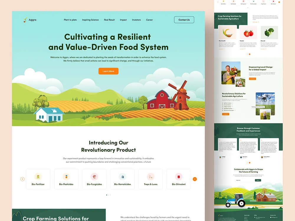 Farm Web App designs, themes, templates and downloadable graphic ...