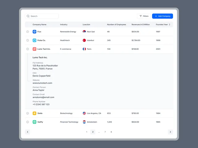 Browse thousands of Tables UI images for design inspiration | Dribbble Browse thousands of Tables UI images for design inspiration | Dribbble