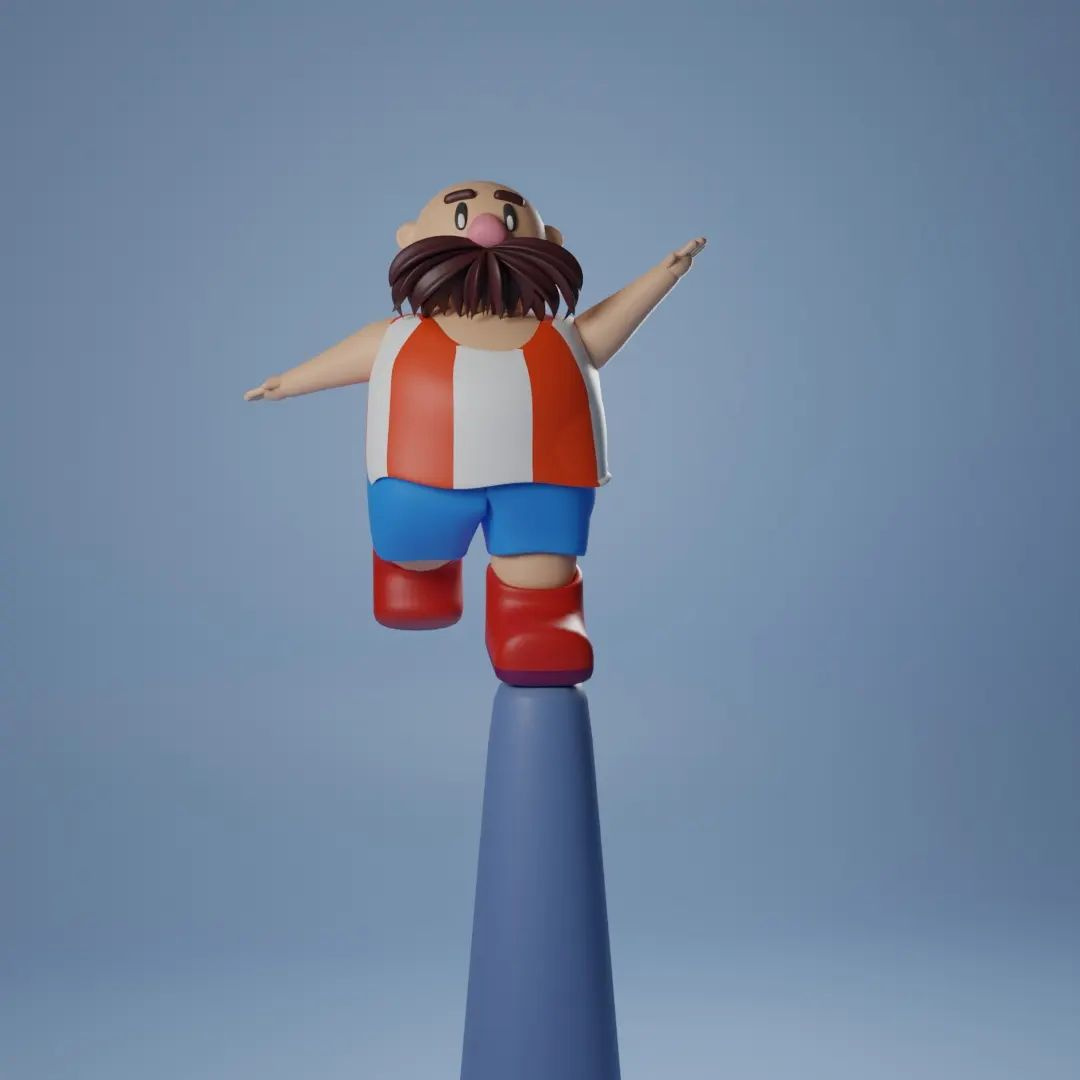 Fat Man Standing 3d Illustration By Rajeev Choudhary On Dribbble
