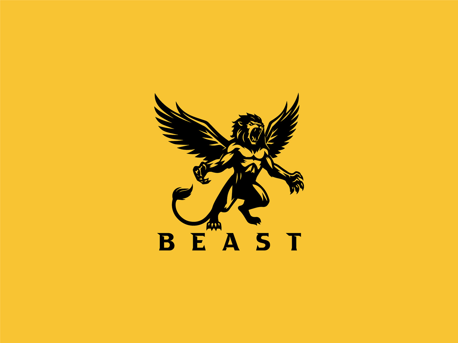 Beast Logo by HUSSNAIN GRAPHICS on Dribbble