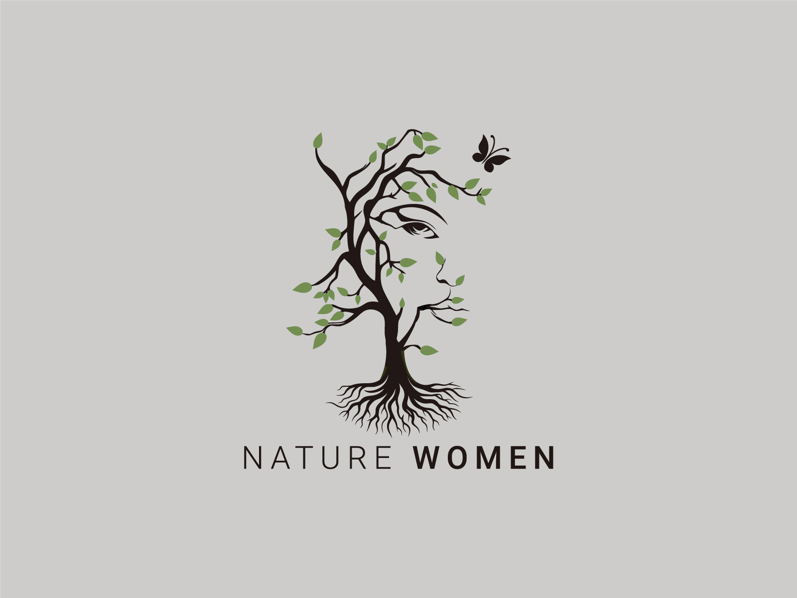 Nature Women Logo by Hussnain Graphics on Dribbble