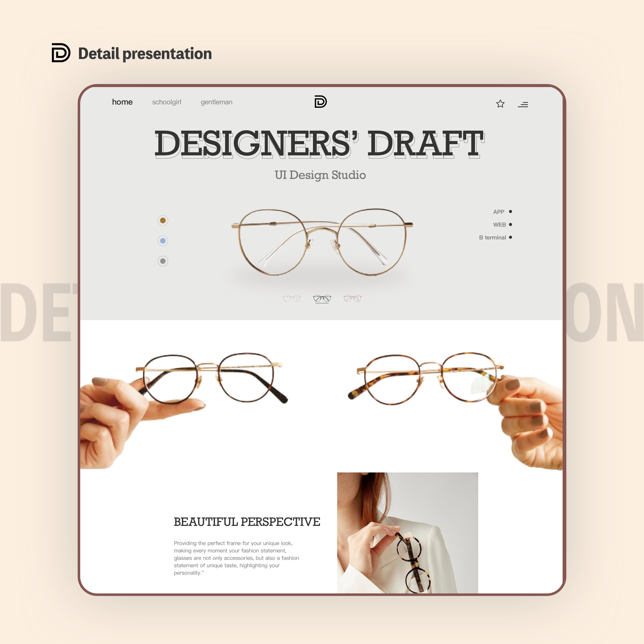 Classic Glasses -- Designers' Drafts by Designers' Drafts on Dribbble
