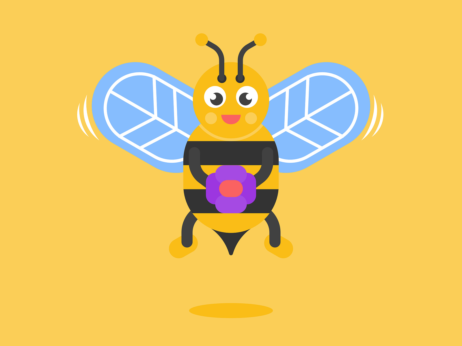 Little bee by Marco Tulio on Dribbble