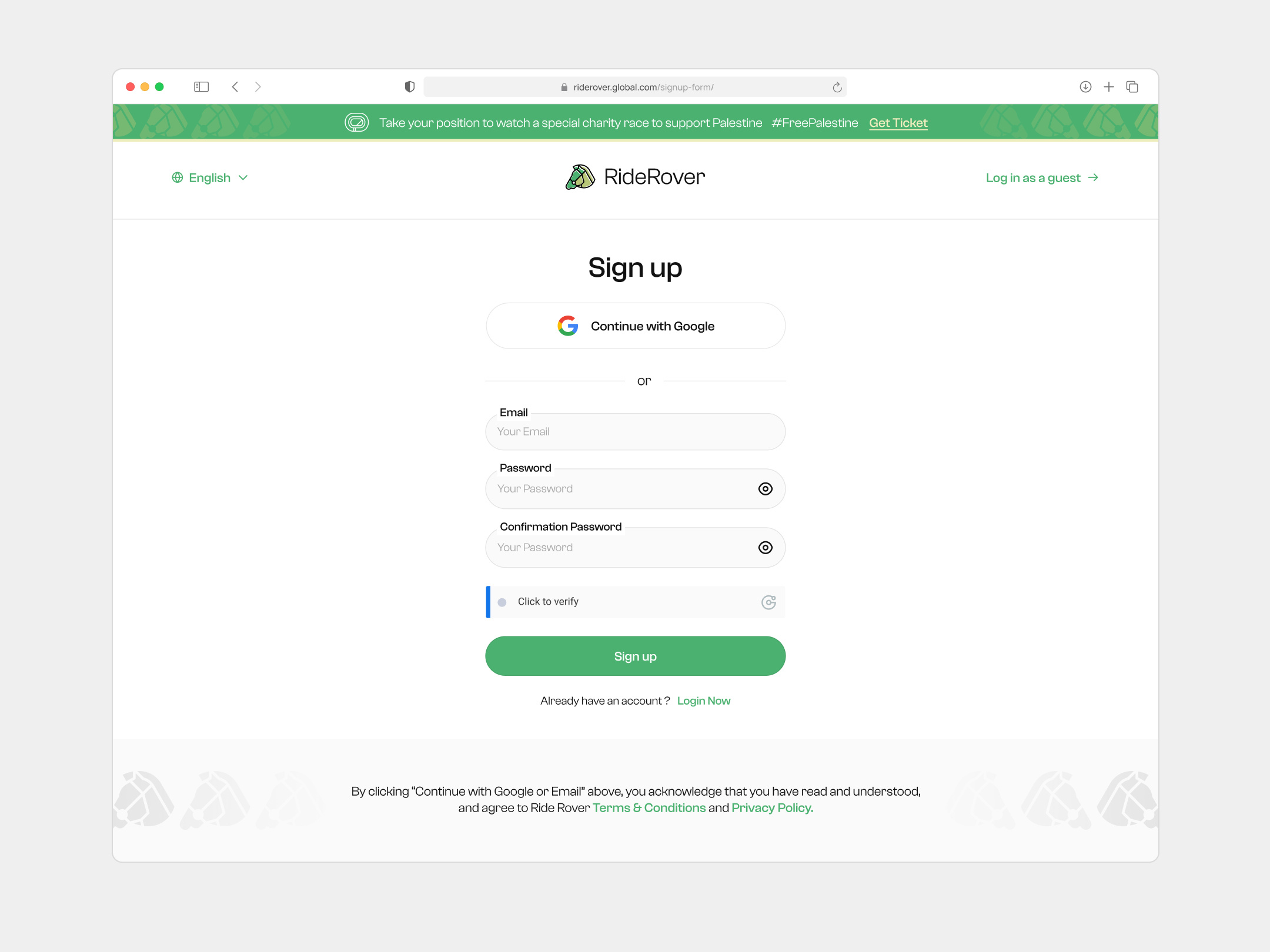 RiderRover - Horse Racing Website - Login & Signup Page by Mochammad ...