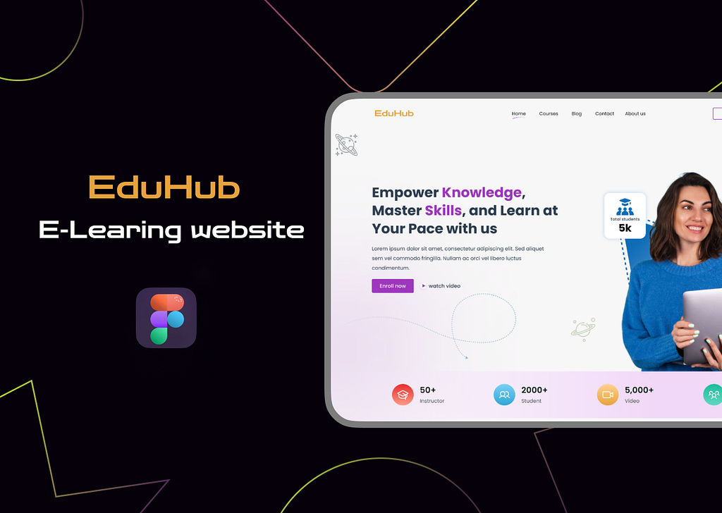 E-Learning website by Jebastin on Dribbble