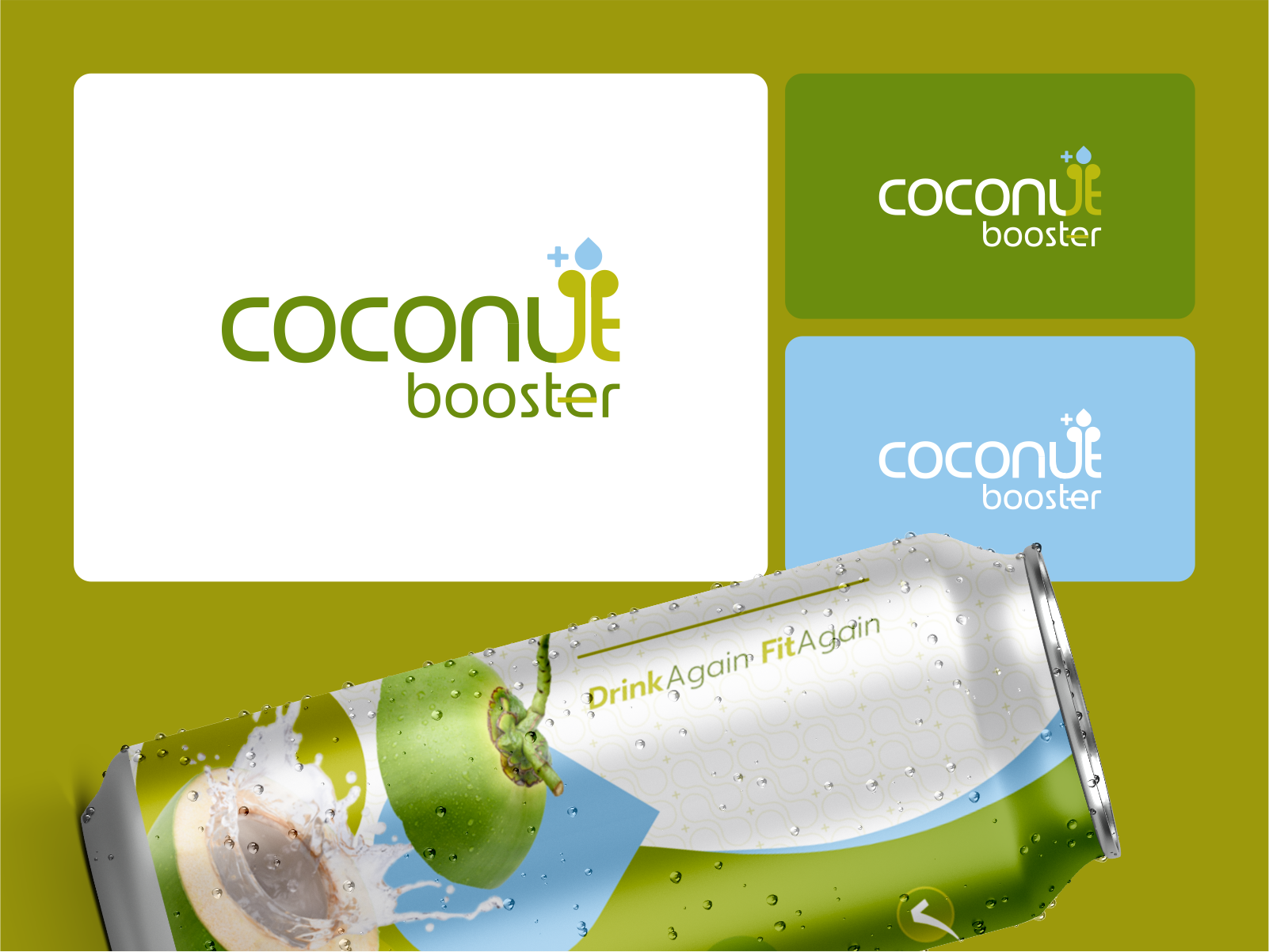 Coconut Booster Brand Identity by Banni Branding on Dribbble