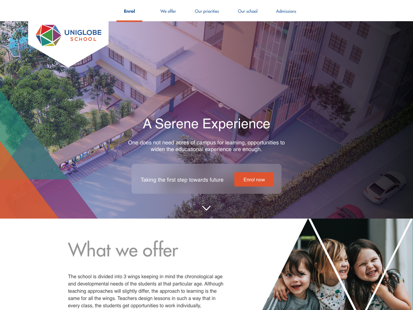 School Landing page design by Rishav Malla on Dribbble