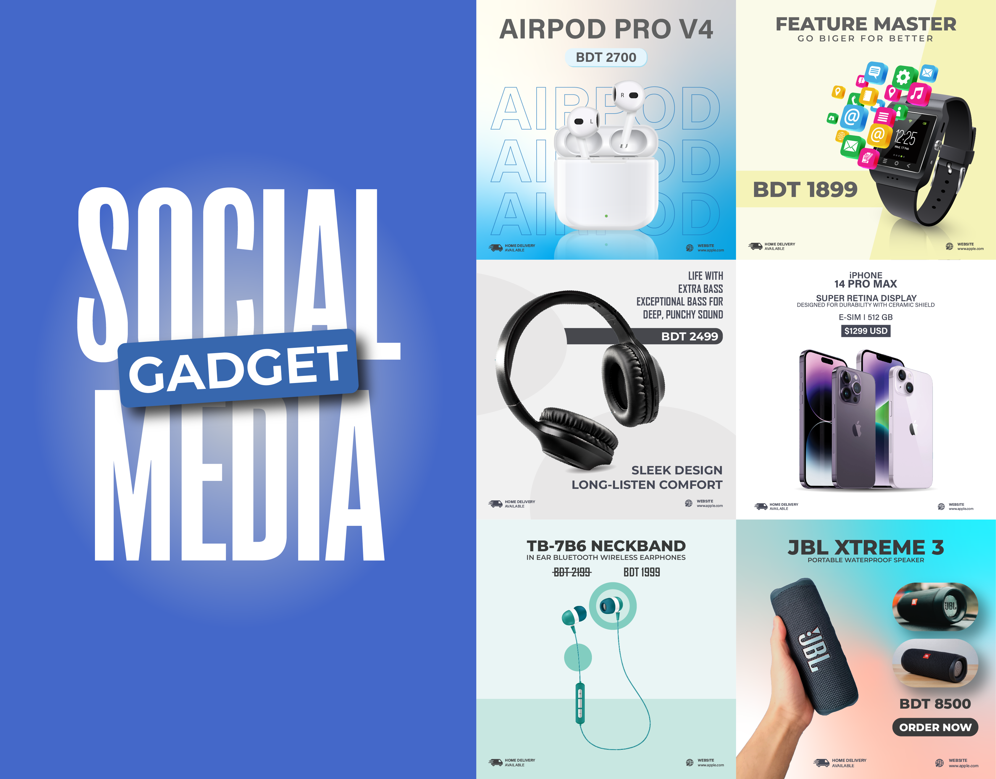 Social Ads Design | Gadgets by Md Sakib Hasan on Dribbble