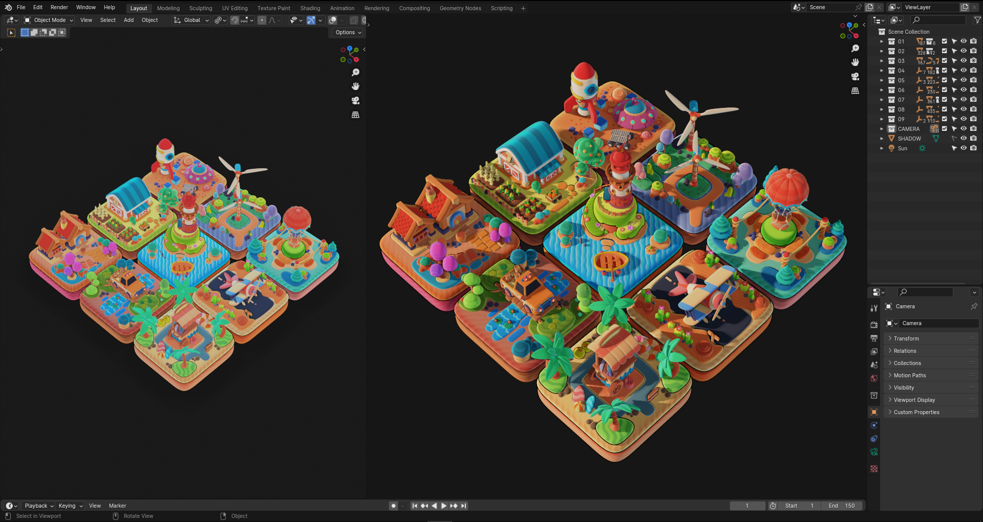 Random Place ⛺ by Vi Nguyen on Dribbble