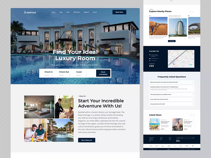 Hotel Website designs, themes, templates and downloadable graphic ...