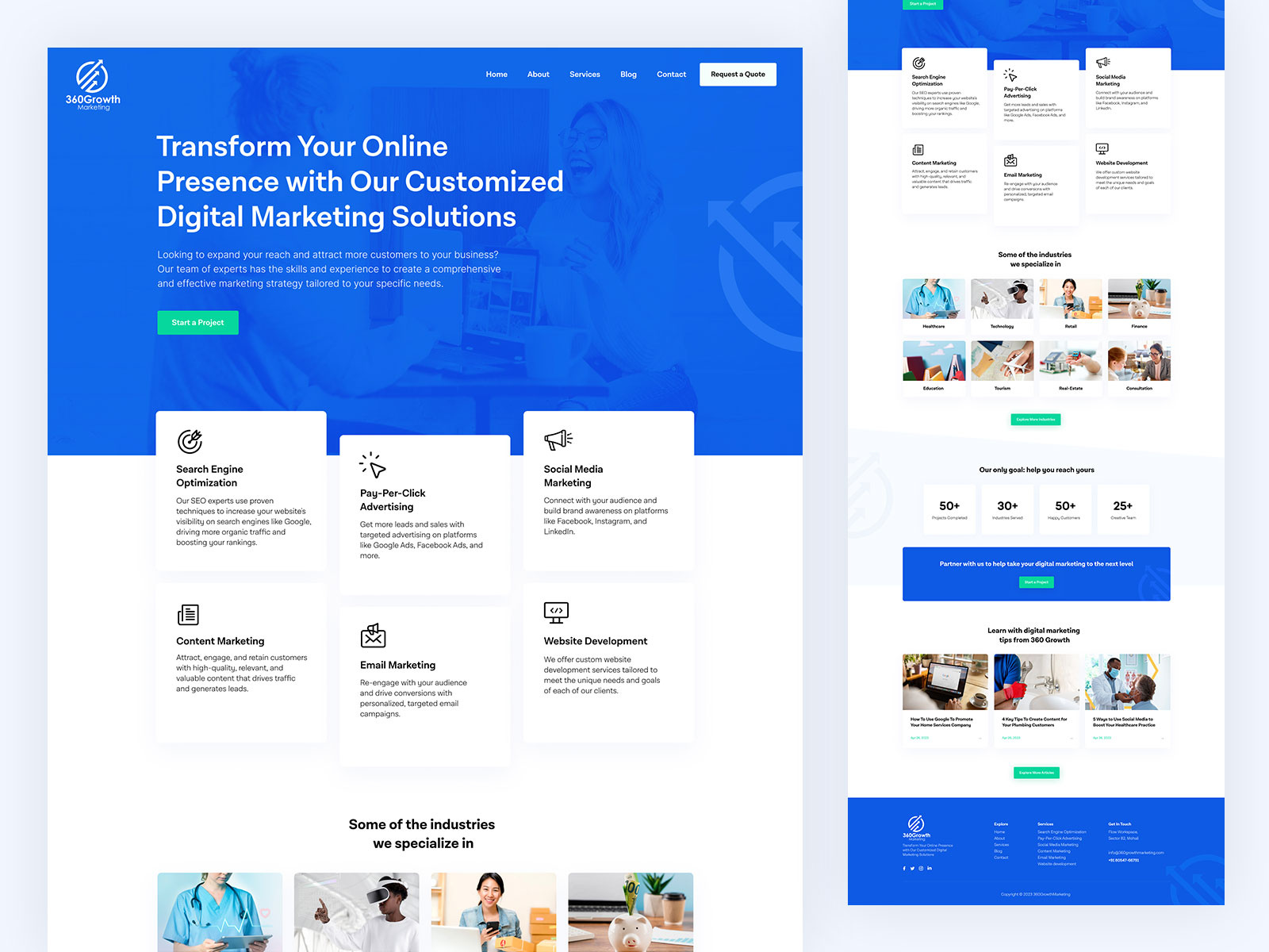 360 Growth Marketing by Shaw | Creative Ideas on Dribbble