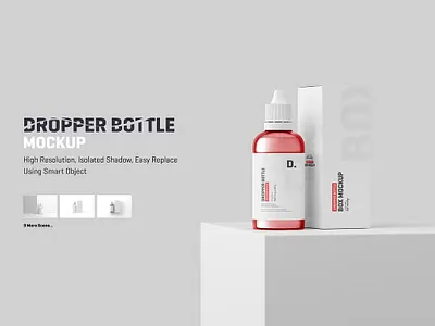 Dropper Bottle Packaging Mockup designs, themes, templates and ...