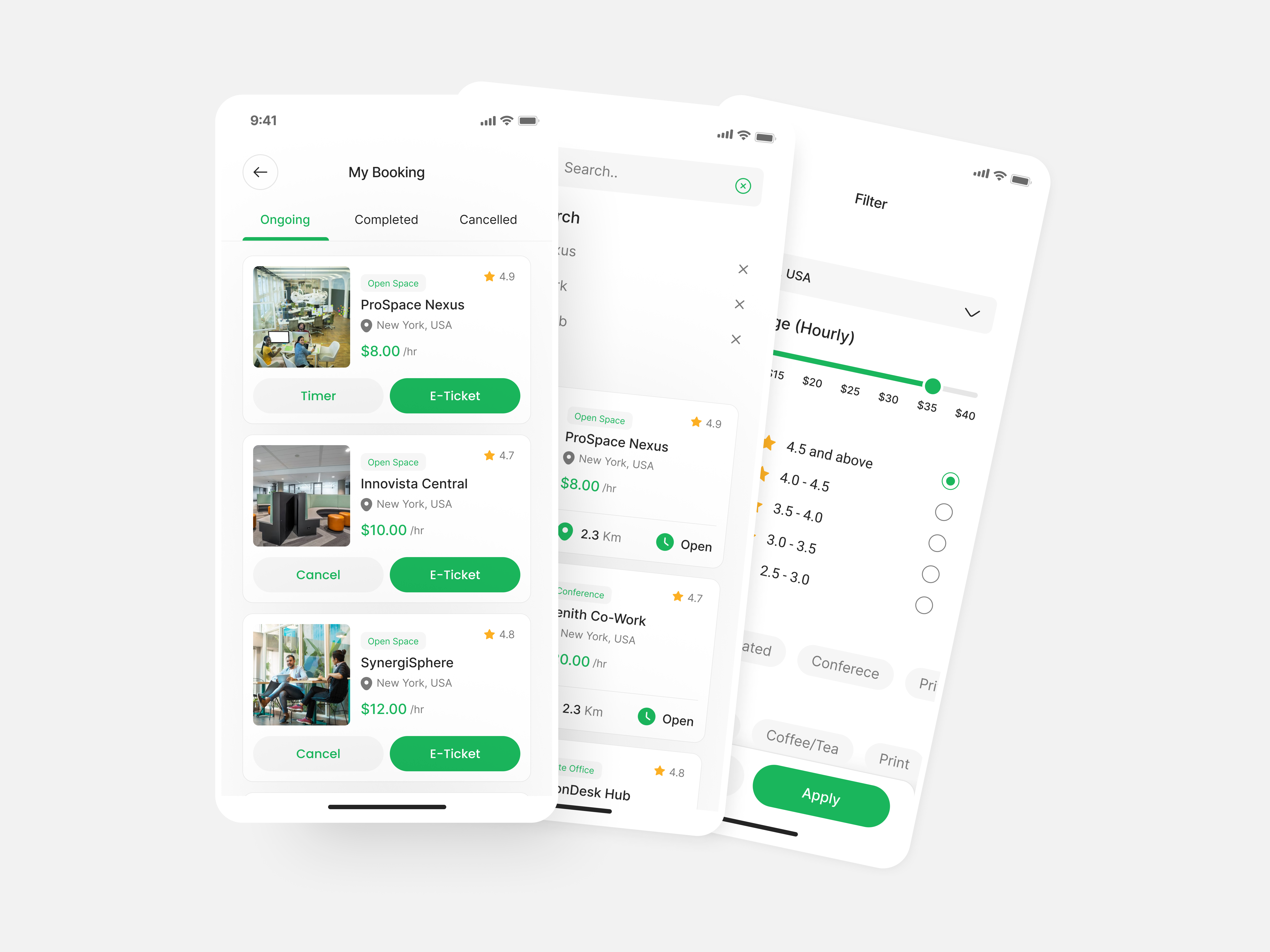 Coworking Space Booking App UI | Coworking App Figma UI Design by ...