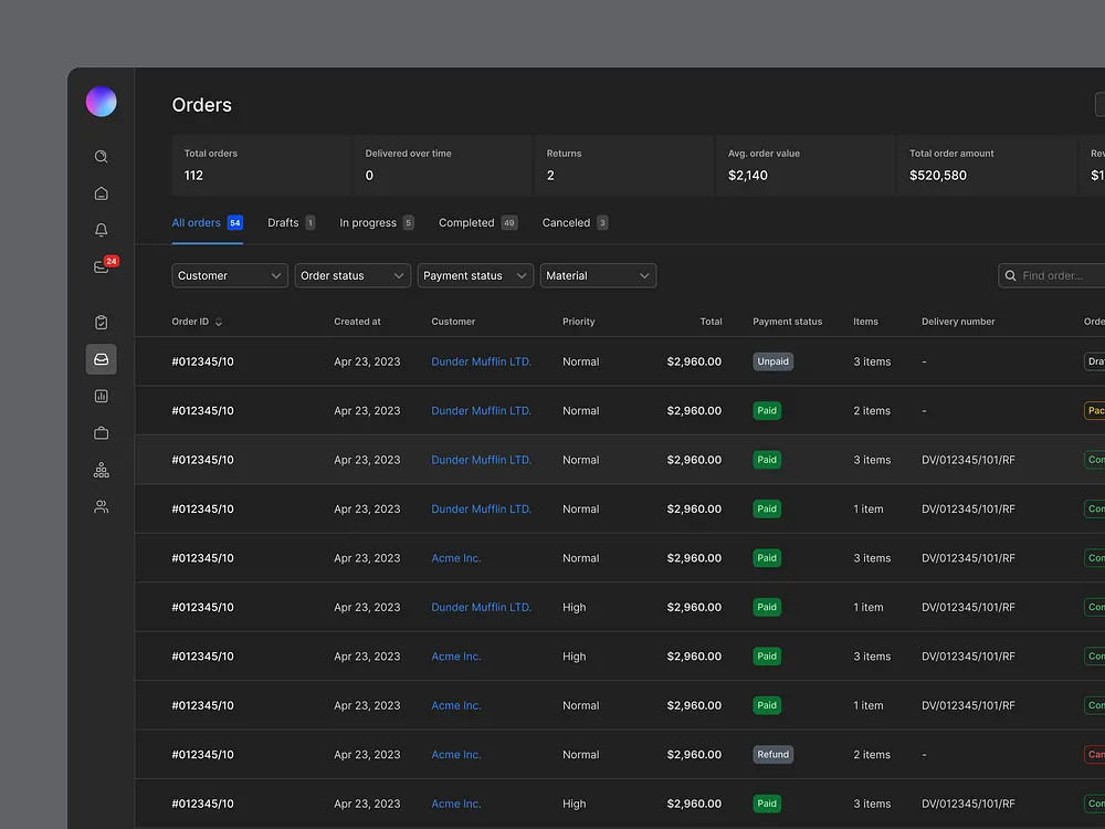 Browse thousands of Table Filter images for design inspiration | Dribbble